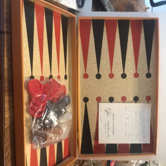 Cardinal Industries NY | Games | Vintage Checker Backgammon Set With ...